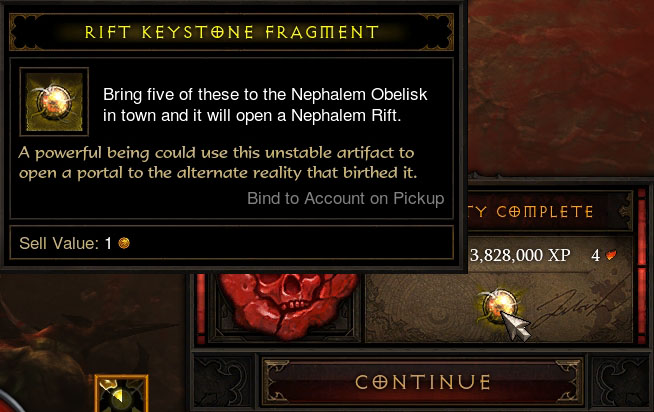 Rift Keystone Fragment - Diablo Wiki