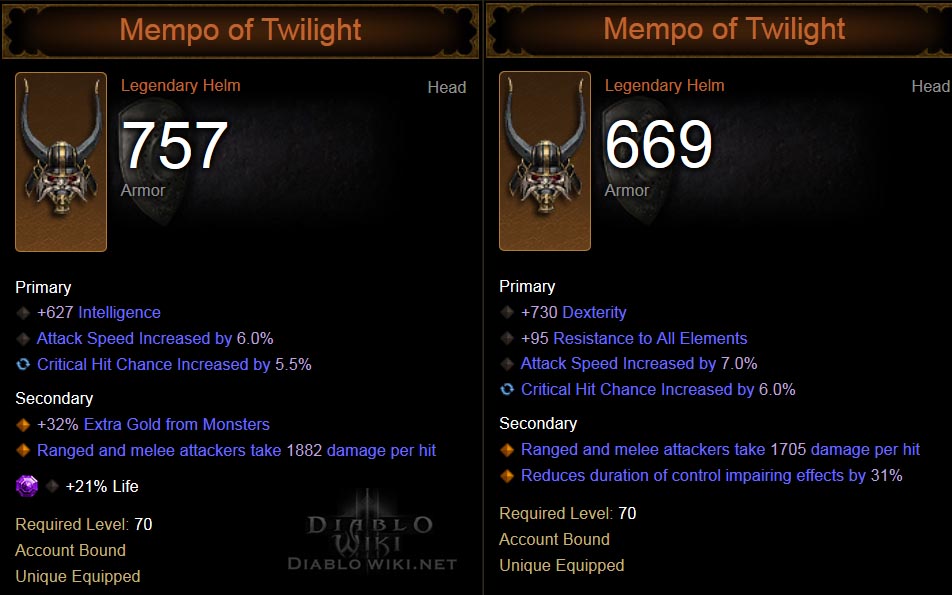 Mempo of Twilight - Diablo Wiki