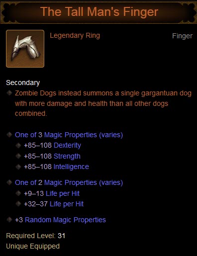 The Tall Man's Finger - Diablo Wiki