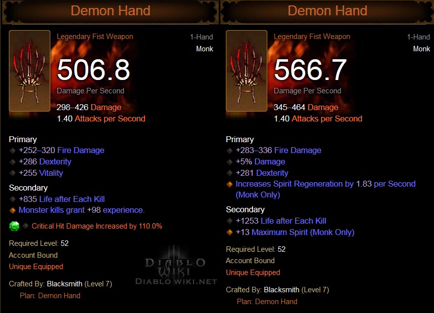 Demon Hand - Diablo Wiki