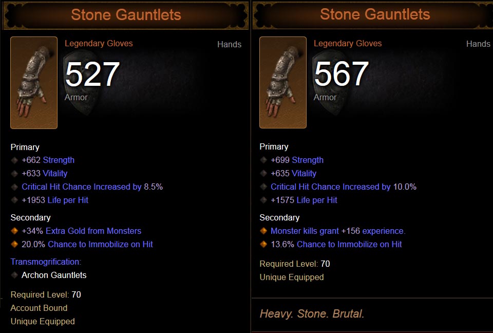 Stone Gauntlets - Diablo Wiki
