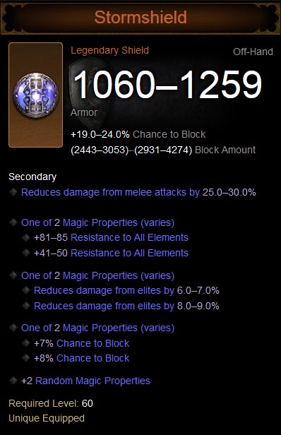 Stormshield - Diablo Wiki