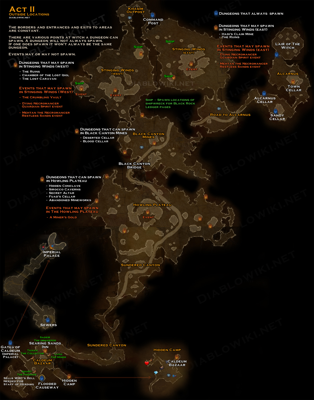 Diablo interactive map