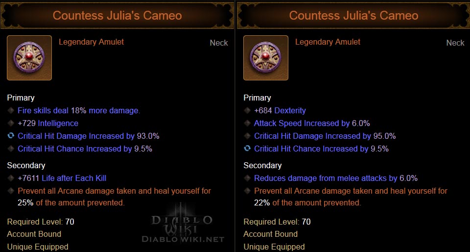 Countess Julia's Cameo - Diablo Wiki