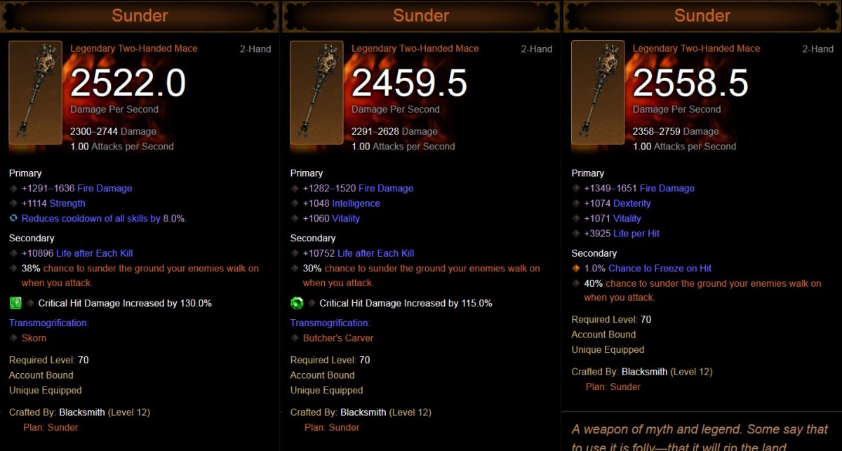 Sunder - Diablo Wiki