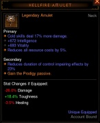 Hellfire Amulet - Diablo Wiki