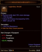 Hellfire Amulet - Diablo Wiki